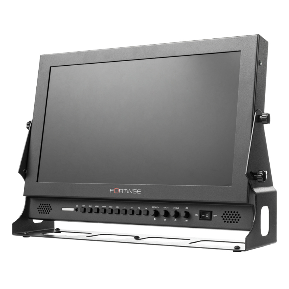 Fortinge PRO173 - 17.3" Full HD Broadcast Monitor with 3-color Tally Light and V-Mount Battery ...